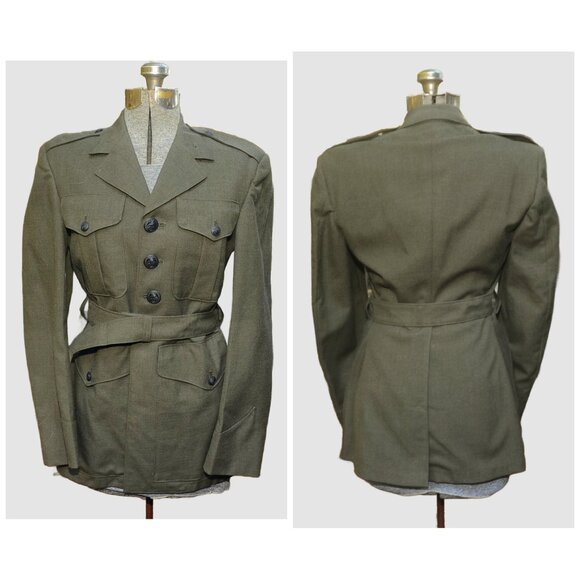 Vintage | Jackets & Coats | Vtg 96s Us Marines Wool Serge Dress Uniform ...